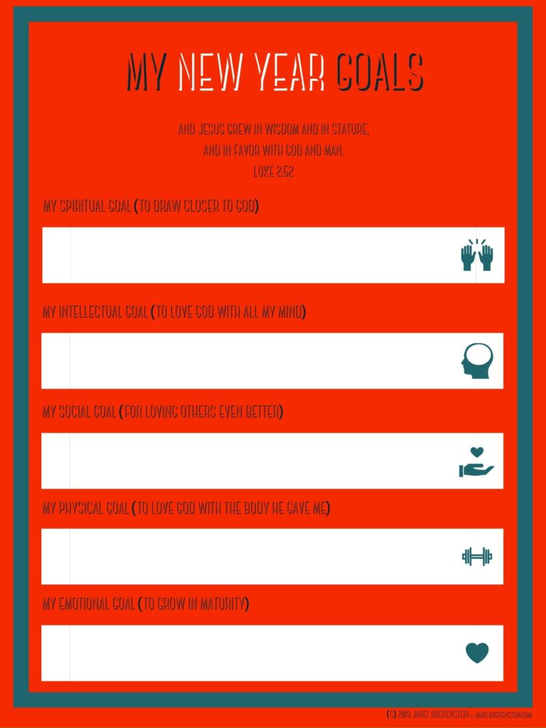 How to Help Kids Create New Year's Goals (FREE PRINTABLE) - THE AWKWARD MOM