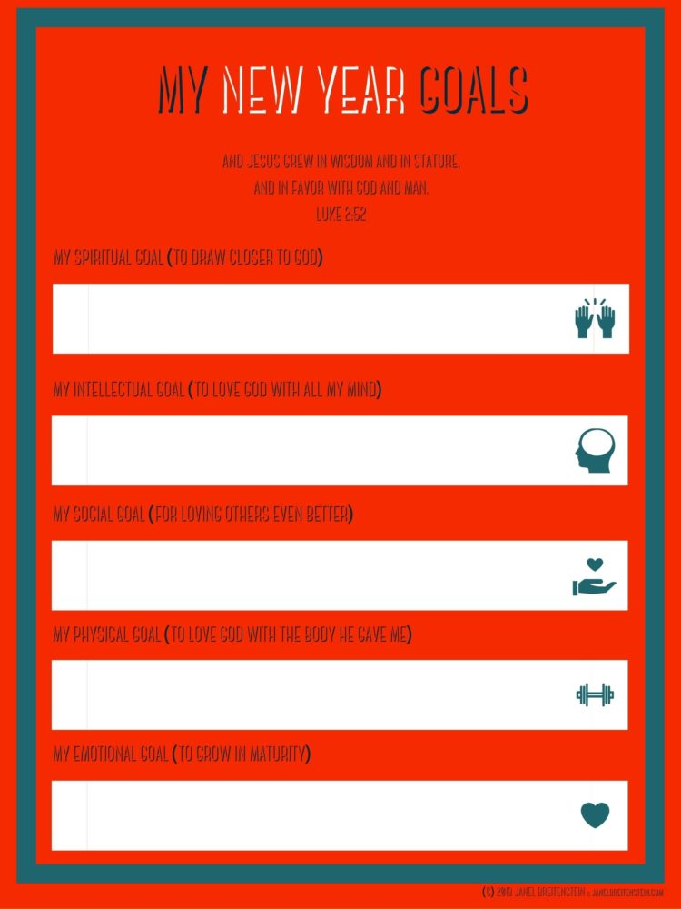 How to Help Kids Create New Year's Goals (FREE PRINTABLE) - THE AWKWARD MOM