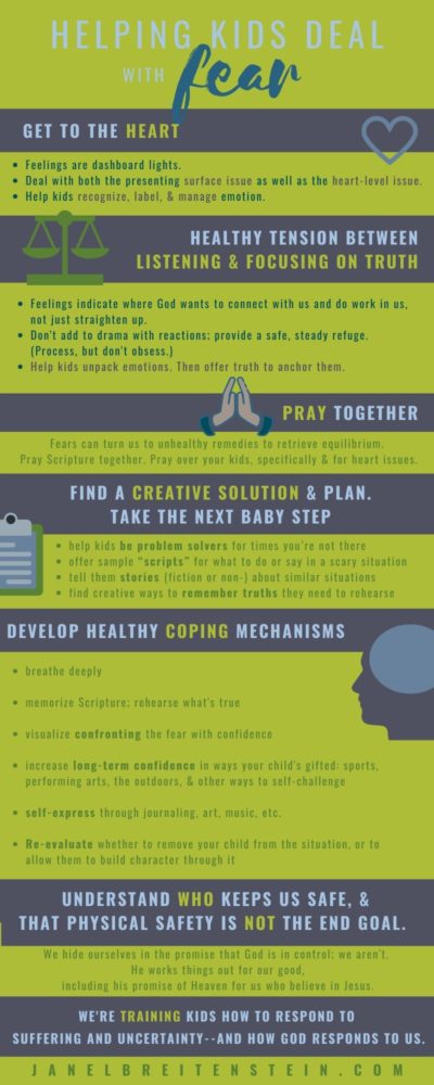 Free Printable Infographic: Helping Kids Deal with Fear - THE AWKWARD MOM